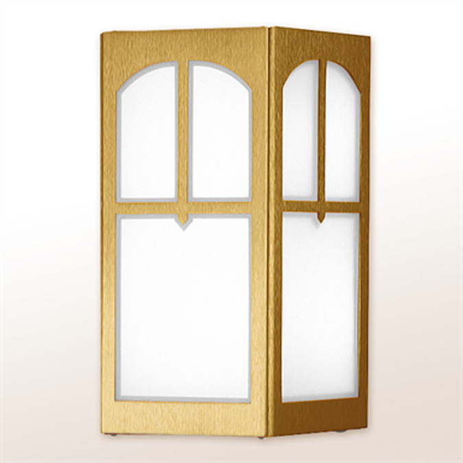 BIM objects - Free download! Indoor Wall Sconce, 7", 3 Arch, Wall Mount ...