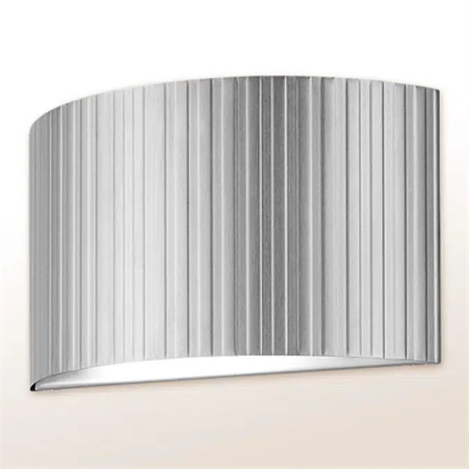 BIM objects - Free download! Indoor Wall Sconce, 12", Vertical Ribs, Wall Mount, CB3504 | BIMobject