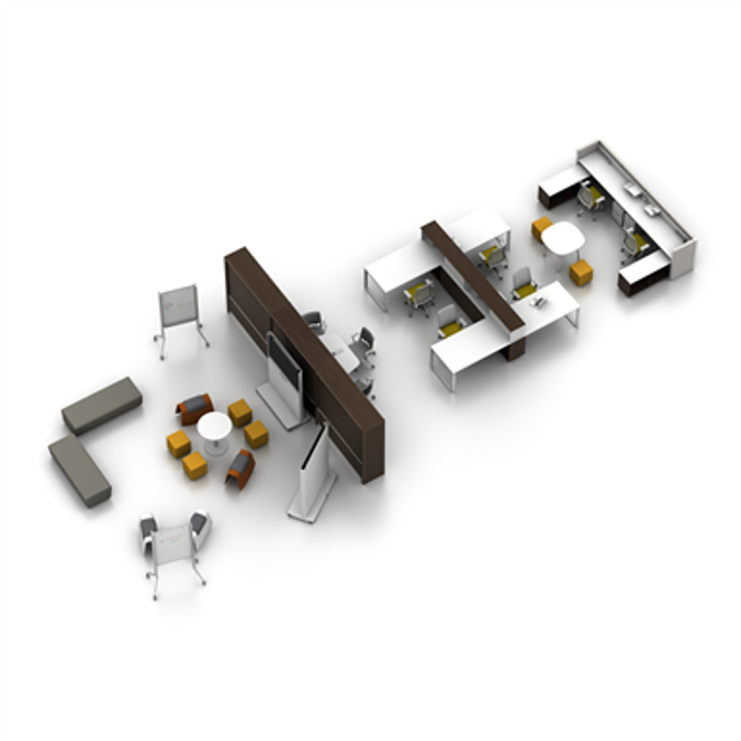 BIM objects - Free download! Haworth - Idea Starter 217 - Design Intent ...