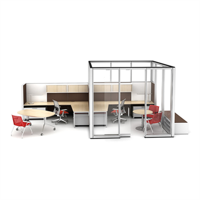 BIM objects - Free download! Haworth - Idea Starter 93 - Design Intent ...