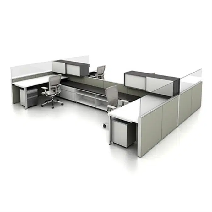 BIM objects - Free download! Haworth - Idea Starter 129 - Design Intent ...