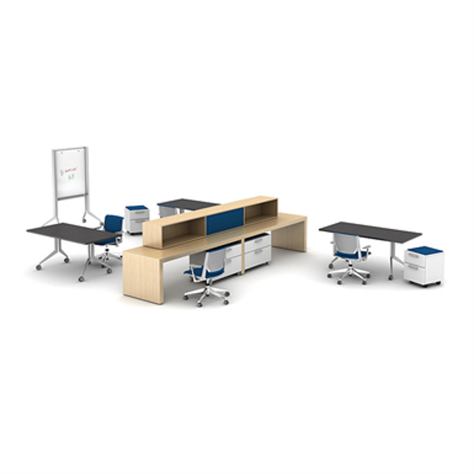 BIM objects - Free download! Haworth - Idea Starter 85 - Design Intent ...