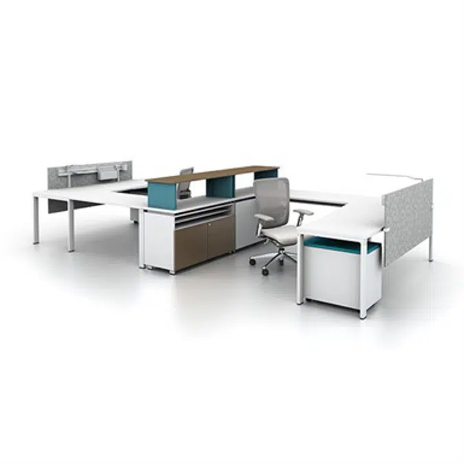 BIM objects - Free download! Haworth - Idea Starter 120 - Design Intent ...