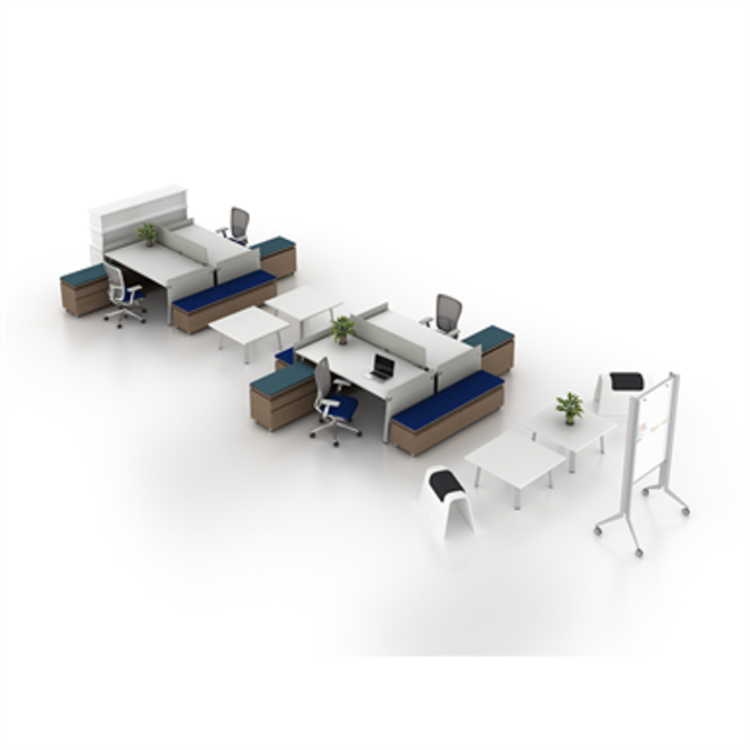 BIM objects - Free download! Haworth - Idea Starter 207 - Design Intent ...