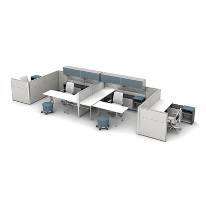 BIM objects - Free download! Haworth - Idea Starter 96 - Design Intent ...