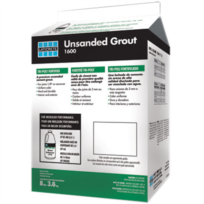 BIM objects - Free download! LATICRETE® 1600 Unsanded Grout | BIMobject