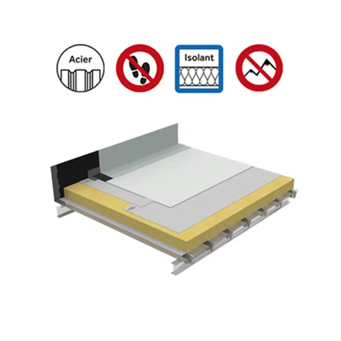 BIM objects - Free download! Systems for non-accessible insulated roof ...