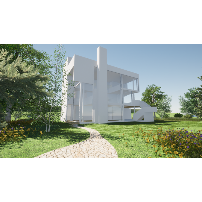BIM objects - Free download! Richard Meier Smith House | BIMobject