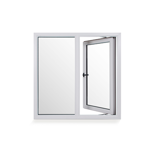 BIM objects - Free download! VEKA Matrix 70 Side Hung Next to Fixed ...