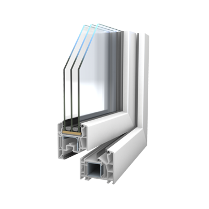 BIM objects - Free download! Three part movable mullion window - VEKA ...