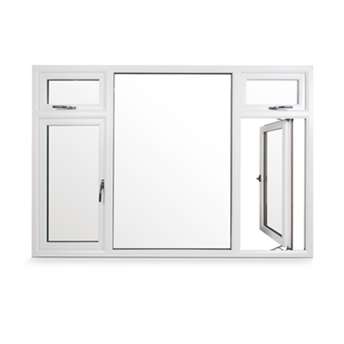 BIM objects - Free download! VEKA Matrix 70 Side Hung Multilight ...