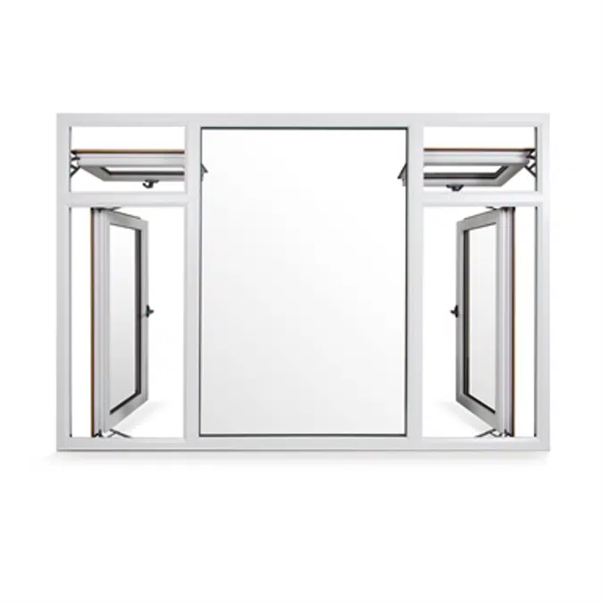 BIM objects - Free download! VEKA Matrix 70 Side Hung Multilight ...