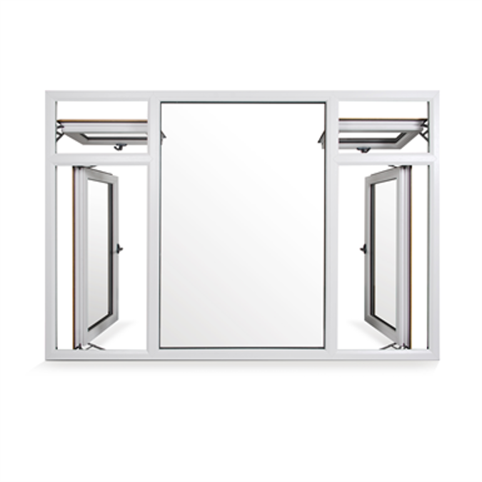 BIM objects - Free download! VEKA Matrix 70 Side Hung Multilight ...