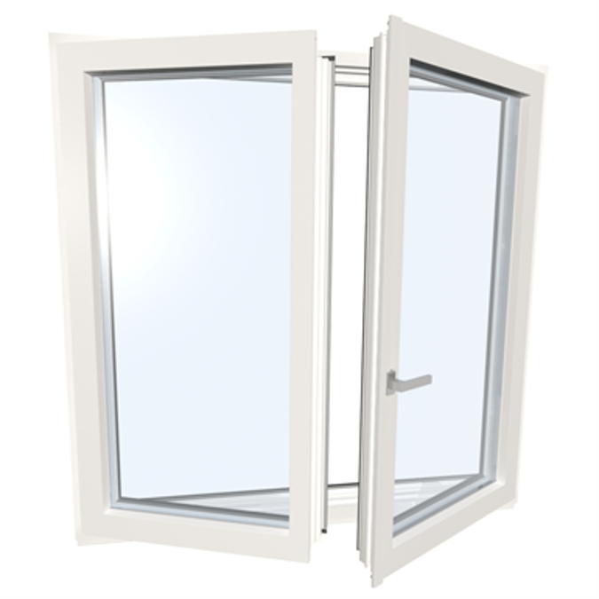 BIM objects - Free download! Window double UPVC-ALU Internorm KF410 5 ...