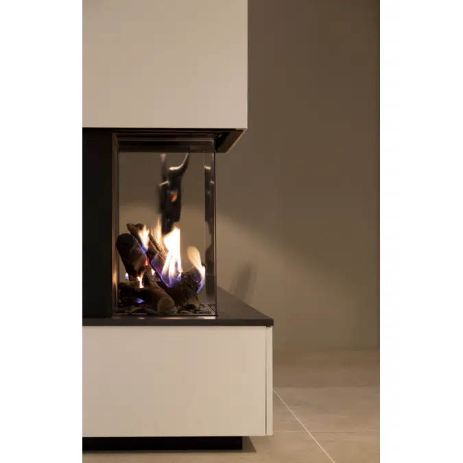 BIM objects - Free download! GP70/55S Three-sided Gas Fireplace | BIMobject