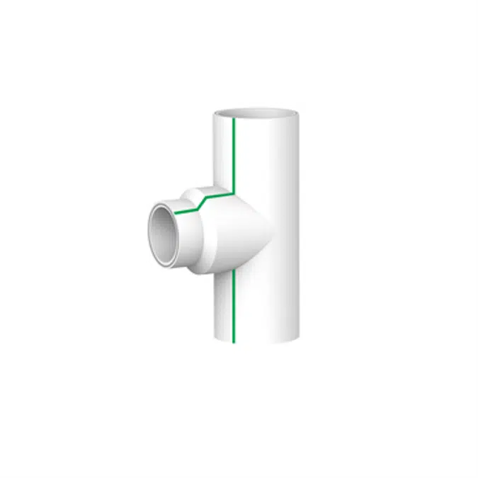 BIM objects - Free download! Reduced Tee - segmented fitting | BIMobject