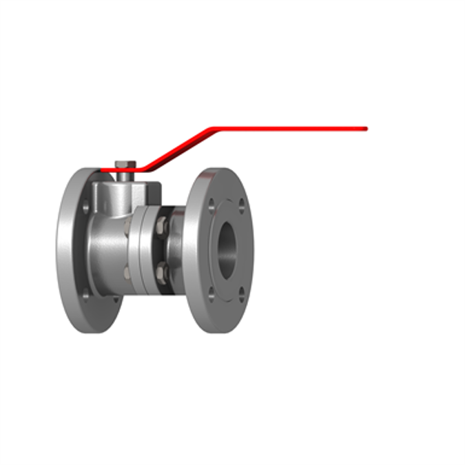 BIM objects - Free download! Flanged ball valve - Fusio | BIMobject