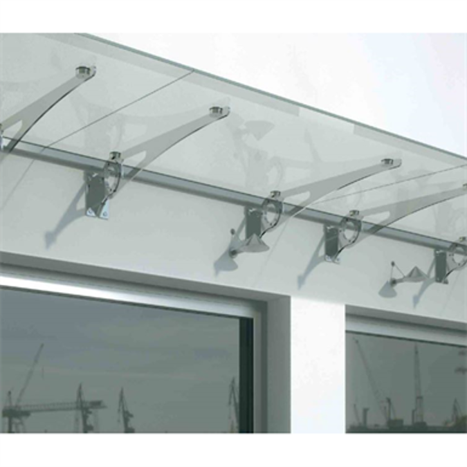 BIM object - ดาวน์โหลดฟรี! Glass Canopies Clock | BIMobject