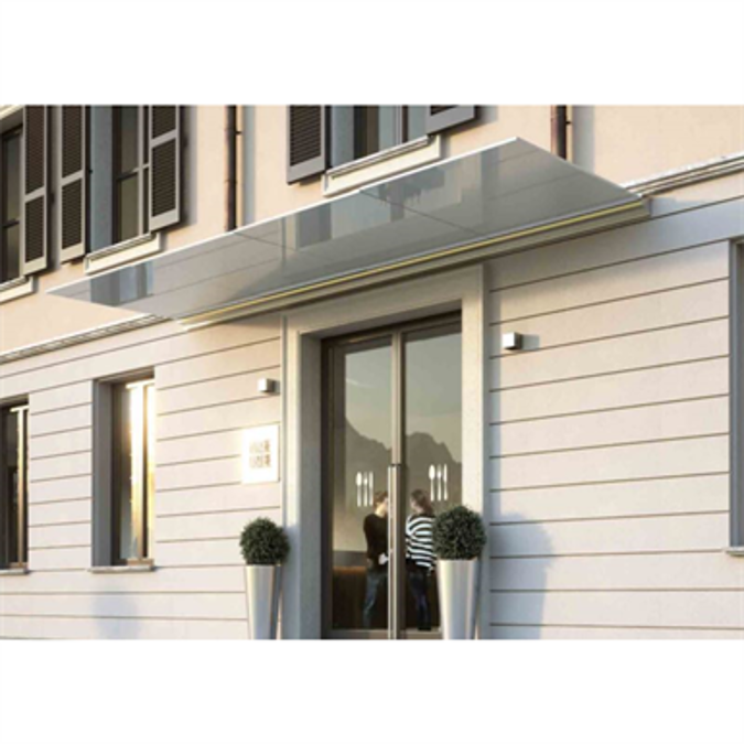 BIM objects - Free download! Linea Maxi, high performance glass canopy ...