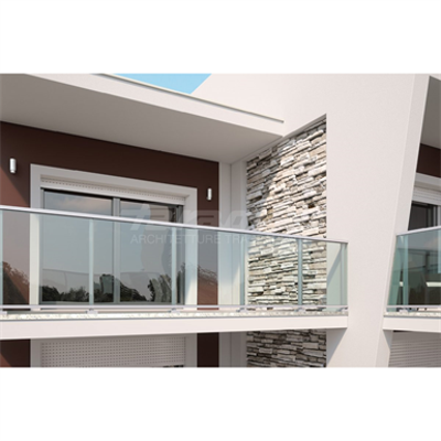 BIM objects - Free download! glass railing | BIMobject