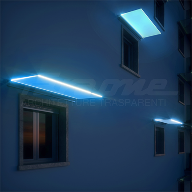 BIM objects - Free download! Glass Canopy - Linea Mini | BIMobject