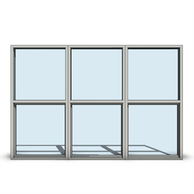 BIM objects - Free download! 200 Series - Single Hung - Triple | BIMobject