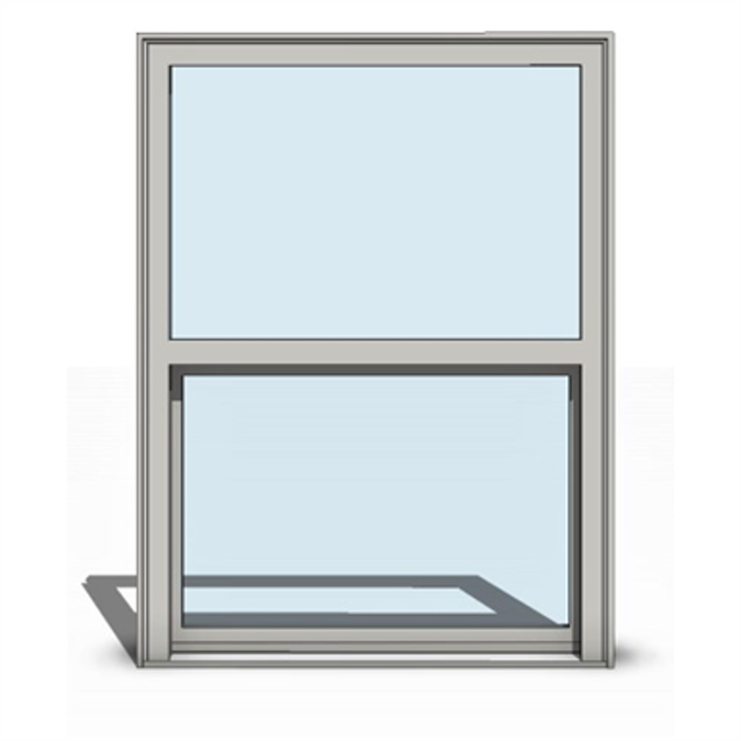 BIM objects - Free download! 1500 Series - Single Hung - Standard ...
