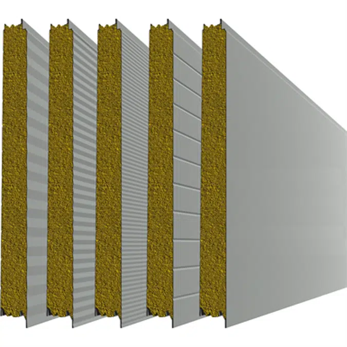 BIM objects - Free download! Mineral Wool Insulated Panel Module 4 ...
