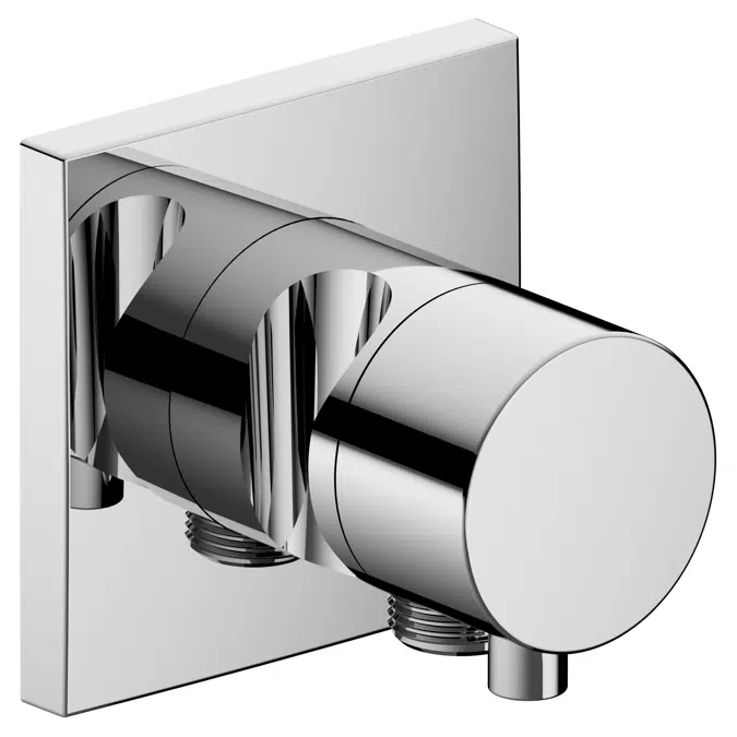 BIM objects - Free download! 3-way diverter valve DN15 w.wall outlet ...