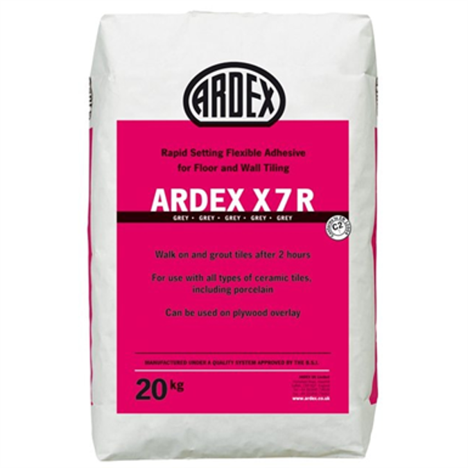 BIM objects - Free download! ARDEX X 7 R - Flexible Rapid Set Tile ...