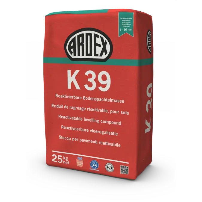 Objetos BIM - ¡Descarga gratis! ARDEX K 39™ Reactivatable Floor Filler ...