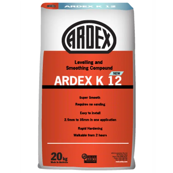 BIM objects - Free download! ARDEX K 12 - Levelling & Smoothing ...
