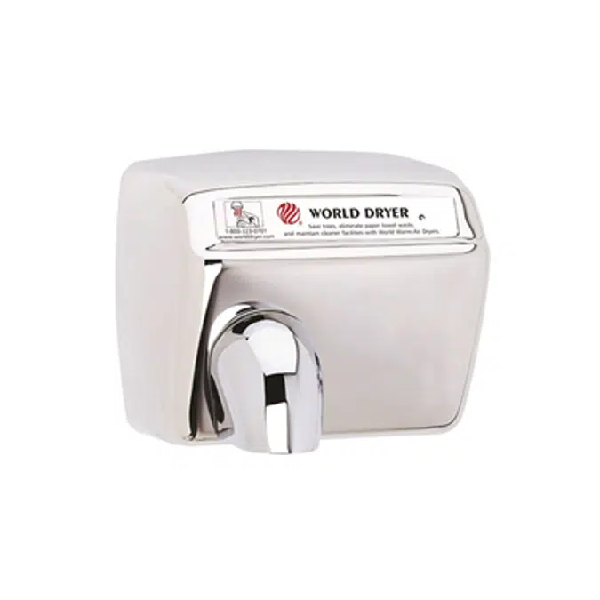 BIM objects - Free download! Model A - Standard Push Button Hand Dryers ...
