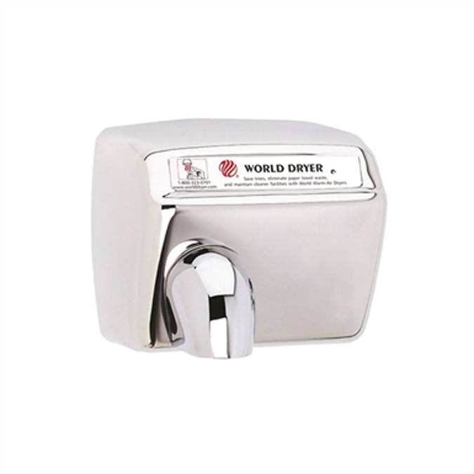 BIM objects - Free download! Model A - Standard Push Button Hand Dryers ...