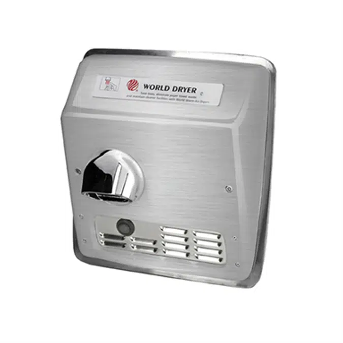 BIM objects - Free download! Model A - Standard Push Button Hand Dryers ...