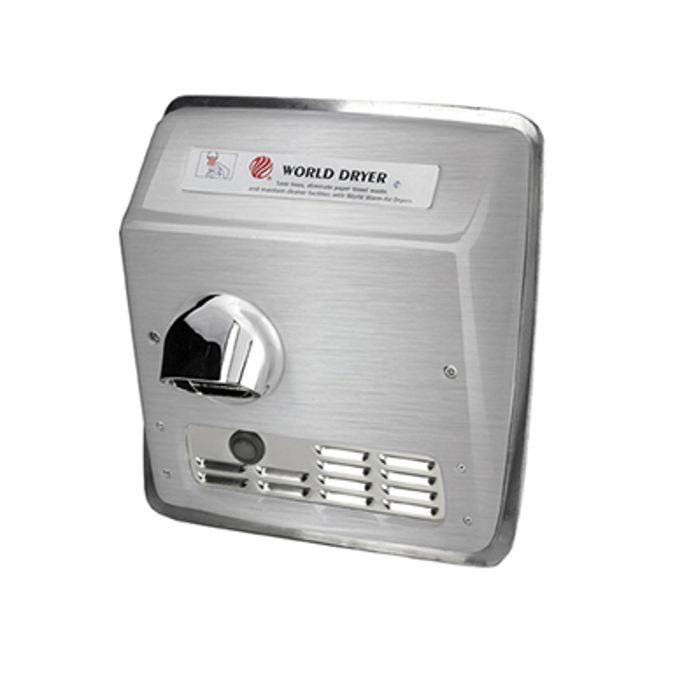 BIM objects - Free download! Model A - Standard Push Button Hand Dryers ...
