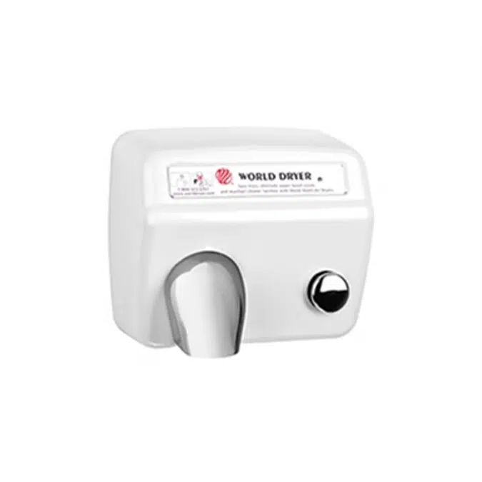 BIM objects - Free download! Model A - Standard Push Button Hand Dryers ...
