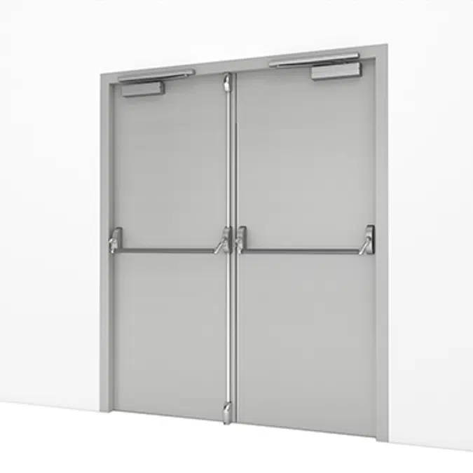 BIM objects - Free download! Steel Door, Fire Exit – Double | BIMobject BIM objects - Free download! Steel Door, Fire Exit – Double | BIMobject