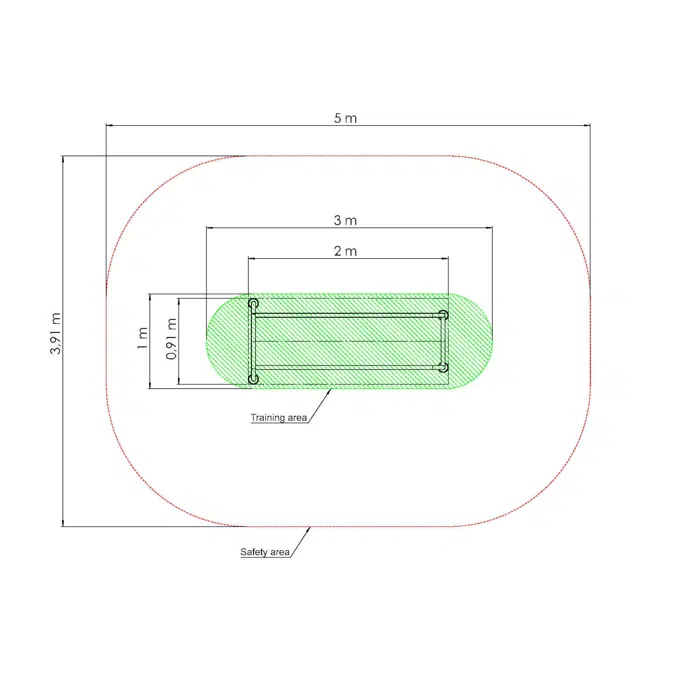 BIM objects - Free download! Ninja Dip Bars Enkelt Hinder | BIMobject