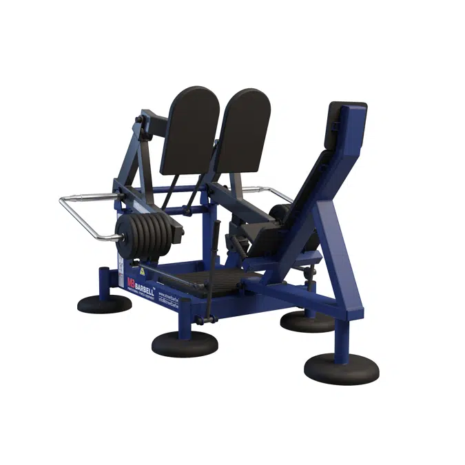 BIM objects - Free download! Street Barbell Light Benpress Sittande ...