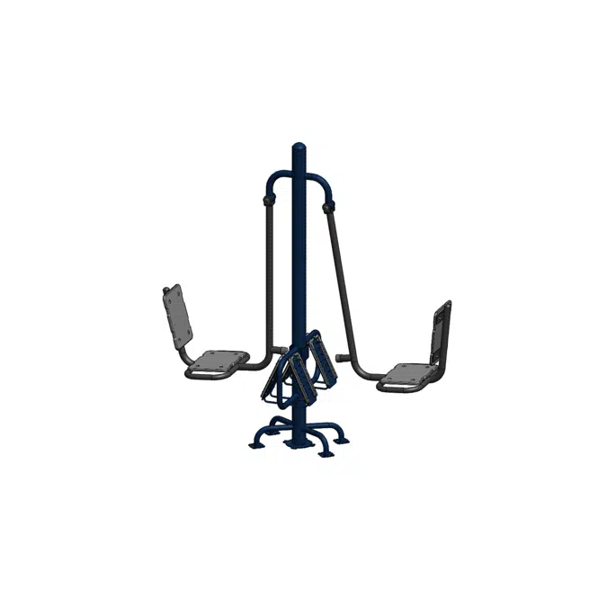 BIM objects - Free download! ElementFit Leg Press Träningsstation ...