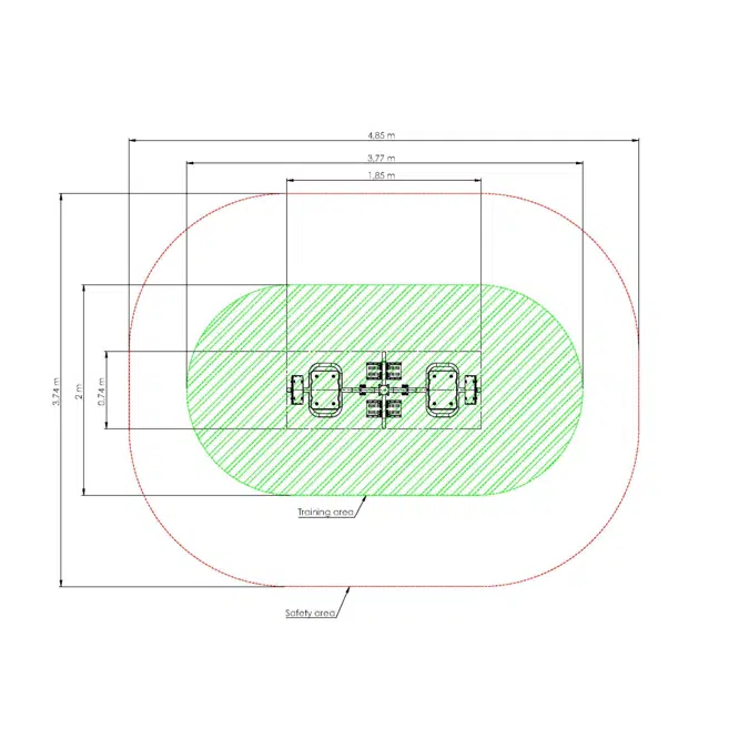 BIM objects - Free download! ElementFit Leg Press Träningsstation ...