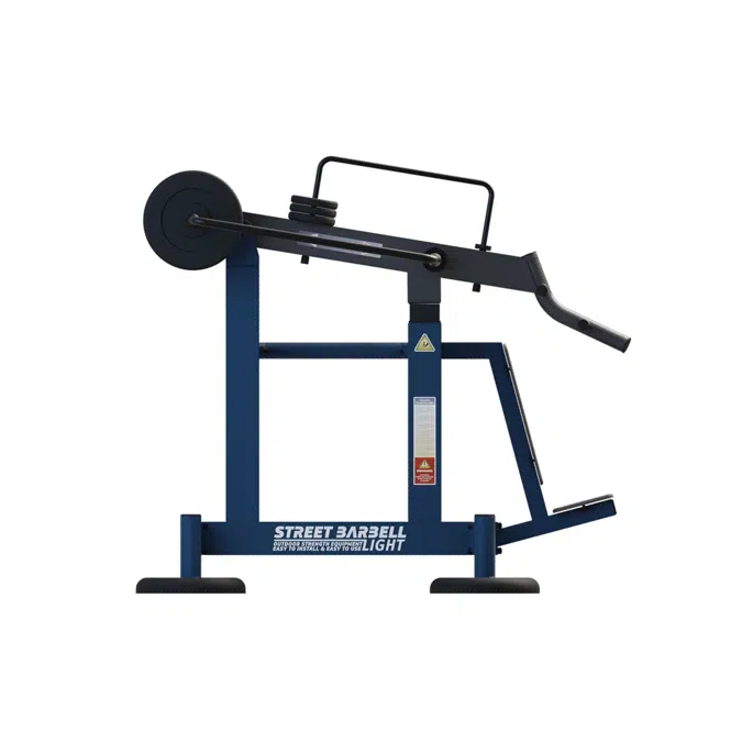 Objetos BIM - ¡Descarga gratis! Street Barbell Light Axelpress Sittande ...