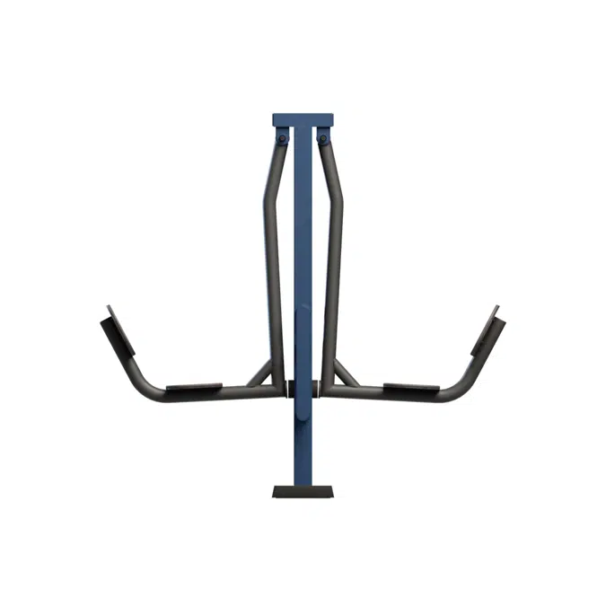 BIM objects - Free download! Street Barbell Leg Press Träningsstation ...