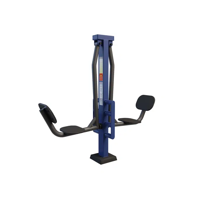 BIM objects - Free download! Street Barbell Leg Press Träningsstation ...