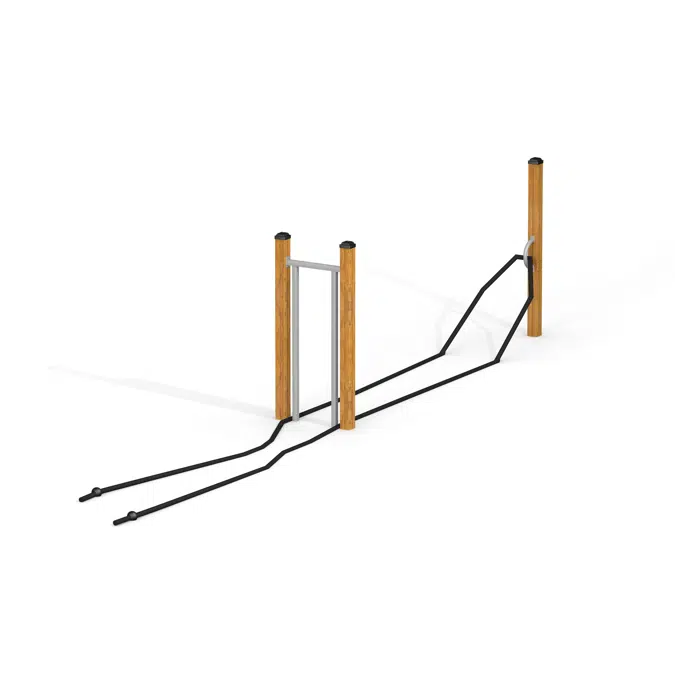 BIM objects - Free download! WoodFit Battle Rope Träningsstation ...