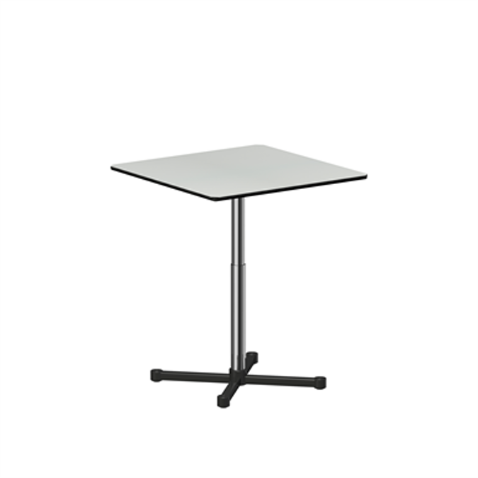 BIM objects - Free download! Square table height adjustable, 900x900 mm ...