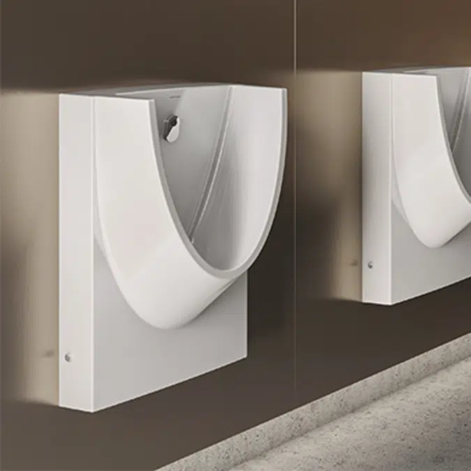 BIM objects - Free download! Modo urinal back water supply and ...