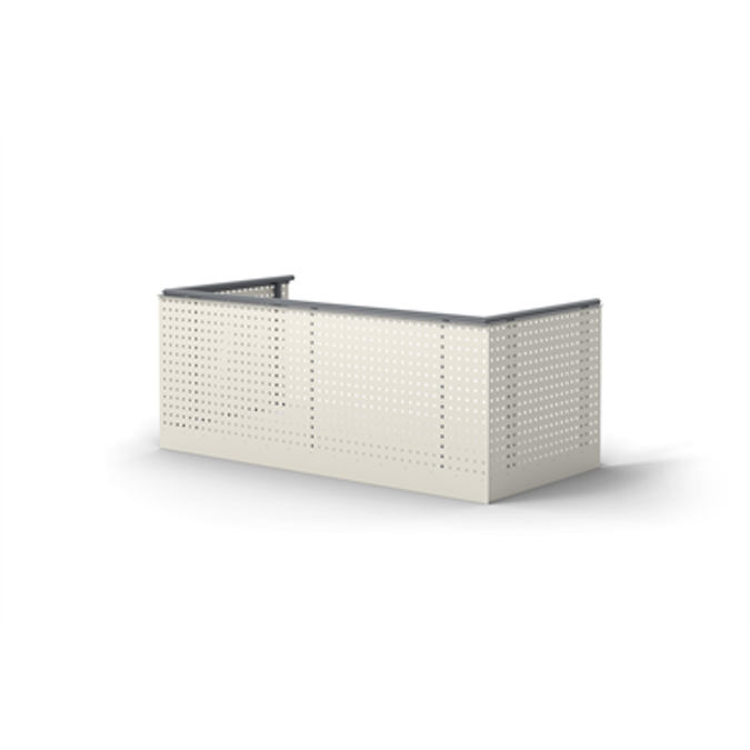 BIM objects - Free download! Balcony Railing Perforated Aluminium ...