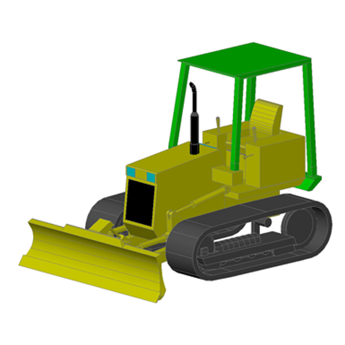 BIM objects - Free download! ブルドーザ20 | BIMobject